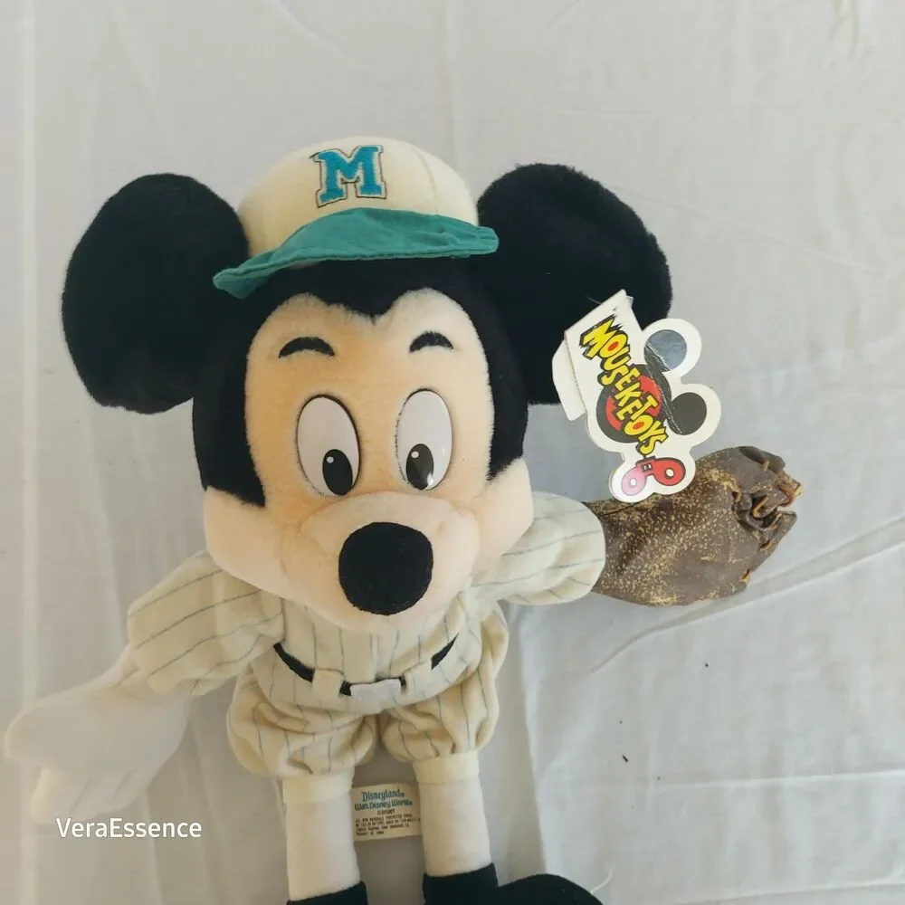 Disney | Toys | Vintage Disney Mickey Mouse Baseball Stuffed Doll ...